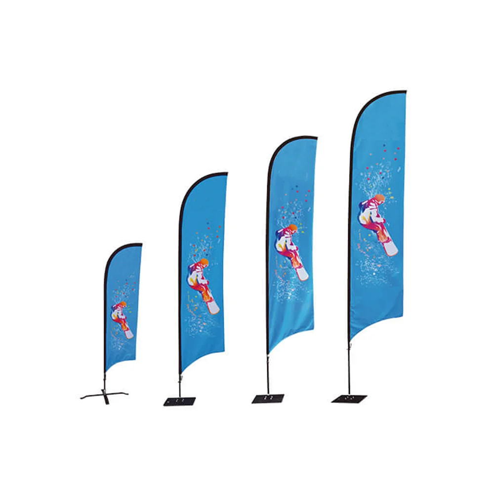 Banderines publicitarios personalizados con estampado, Bandera de pluma ...
