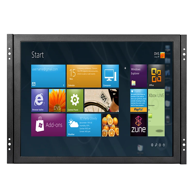 Monitor industrial do computador do monitor 15 Polegada 1024*768 da ...