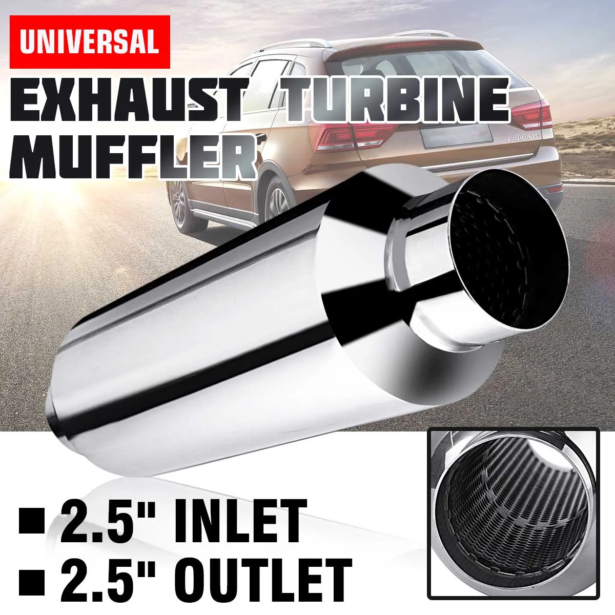 63mm-2-5-Car-Exhaust-Muffler-Pipe-Reducer-Silencer-Resonator-Stainless ...