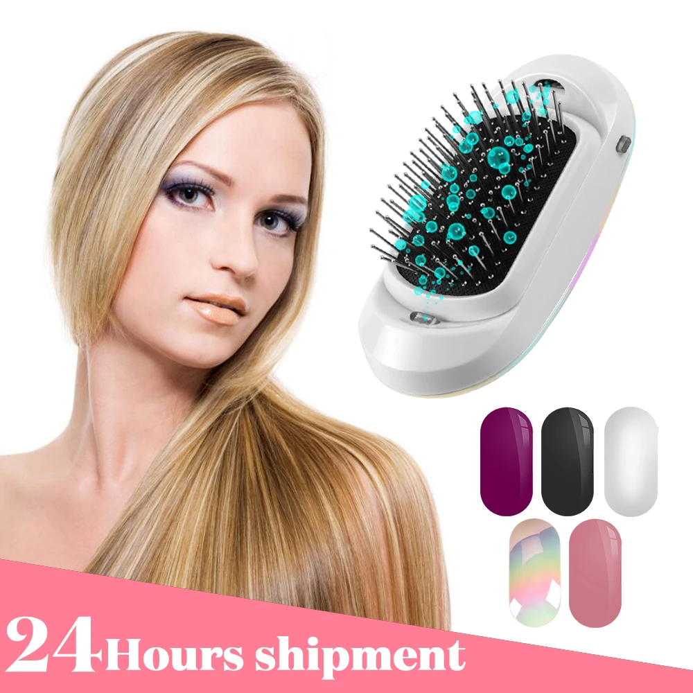 New Version Ionic Hairbrush Potable Negative Ions Dropshipping Niche Product Electric Massage ...