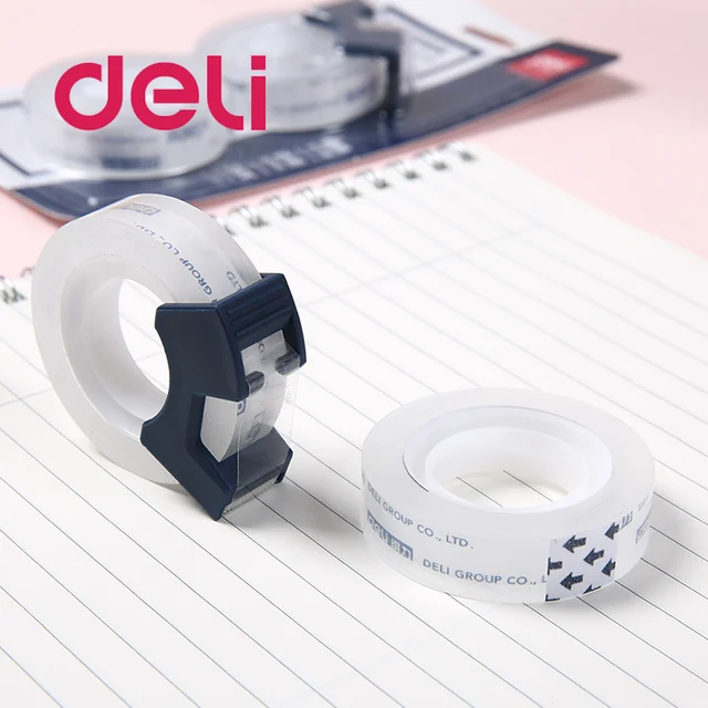 Deli 1 Set Transparent Small Tape Small 1.2cm Student Shredded Narrow ...