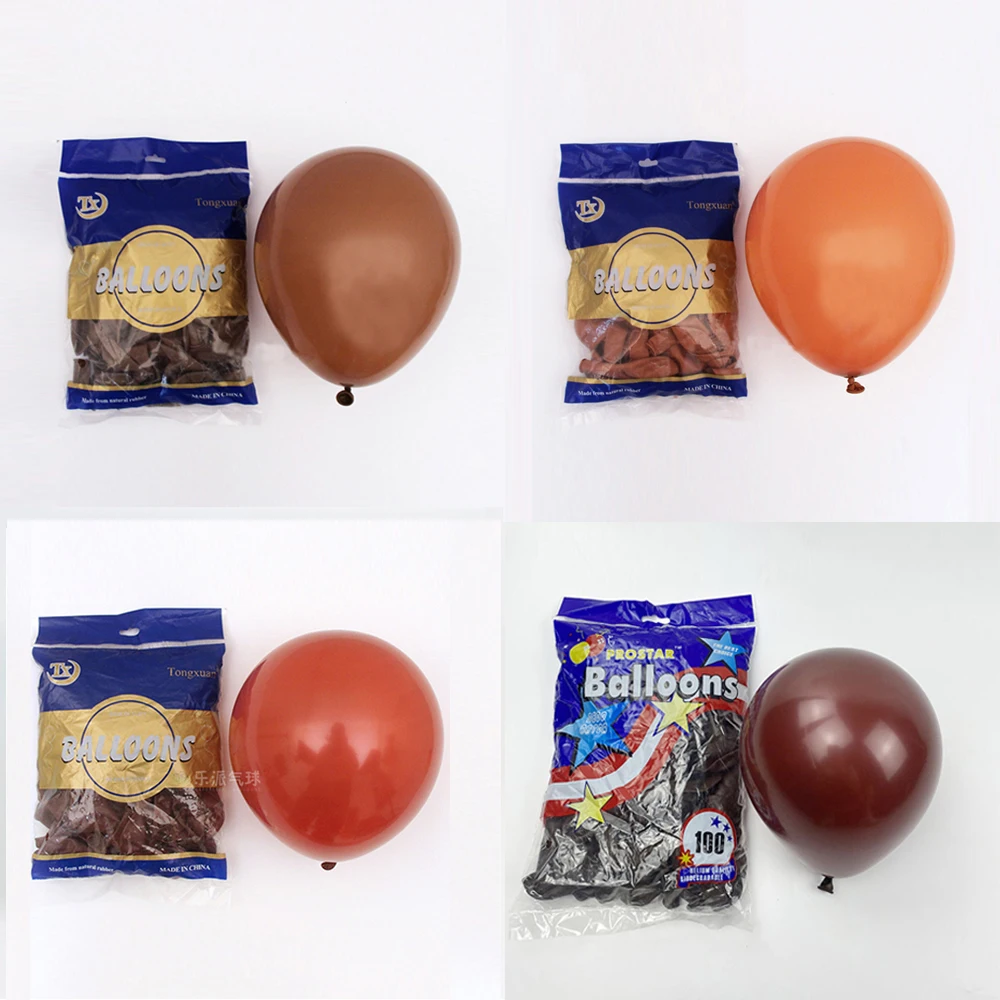 5-10-12-18inch-Retro-Coffee-Balloons-Khaki-Dark-Brown-Coco-Latex ...