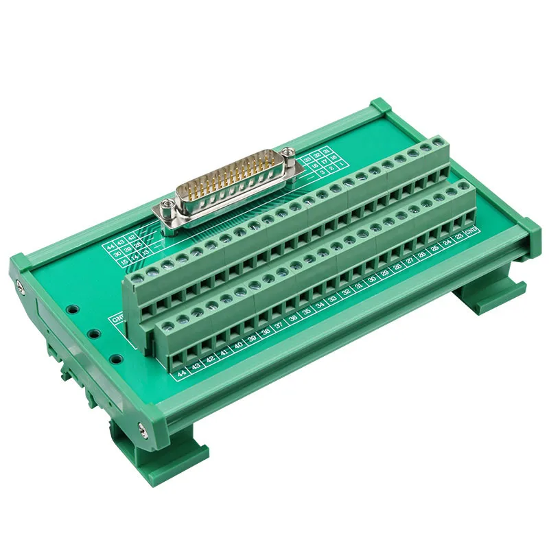DB44 Connector D-SUB 44 Pins DR44 Female/Male 44pin Port Din Rail Mounting Terminal Block ...