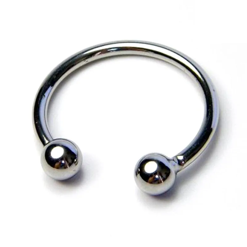 Arced Cock Ring 40mm -Anneaux de pénis en métal balle Scrotum civière ...
