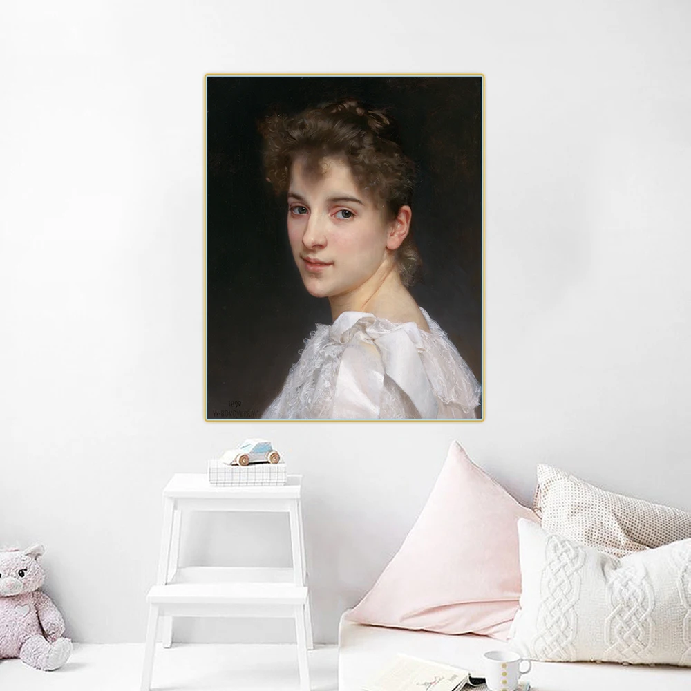Citon-William-Adolphe-Bouguereau-Portrait-of-Gabrielle-Cot-Canvas-Oil ...