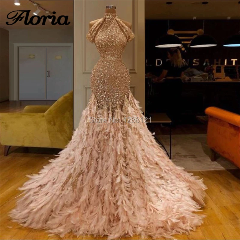 Vestidos-de-noche-con-cuentas-de-plumas-para-mujer-Vestido-turco ...
