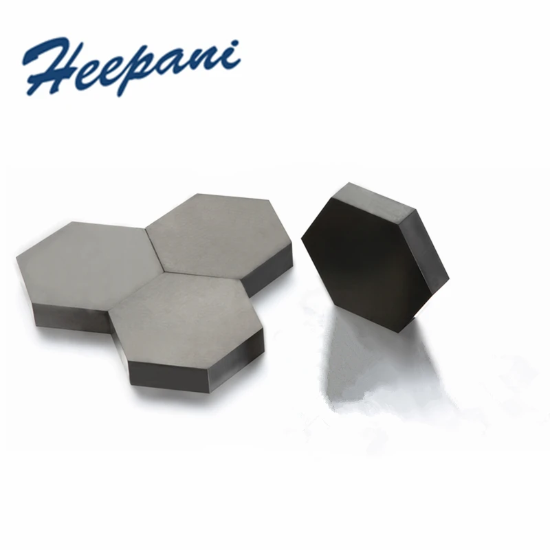 Hexagon Silicon Carbide Ceramic Sheet 17.5x4mm / 17.5x10mm Sic Tile ...