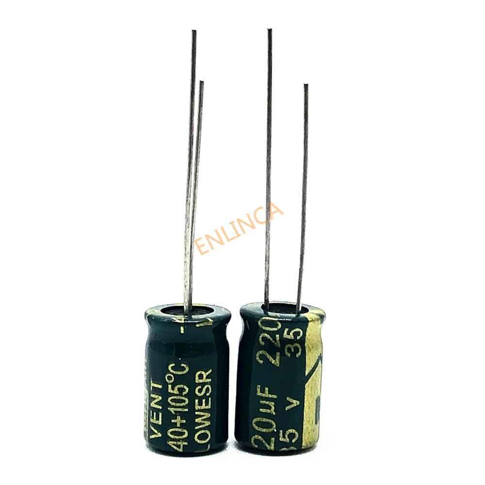 35V 220UF 8*12 aluminum electrolytic capacitor 220uf 35v 20% ...