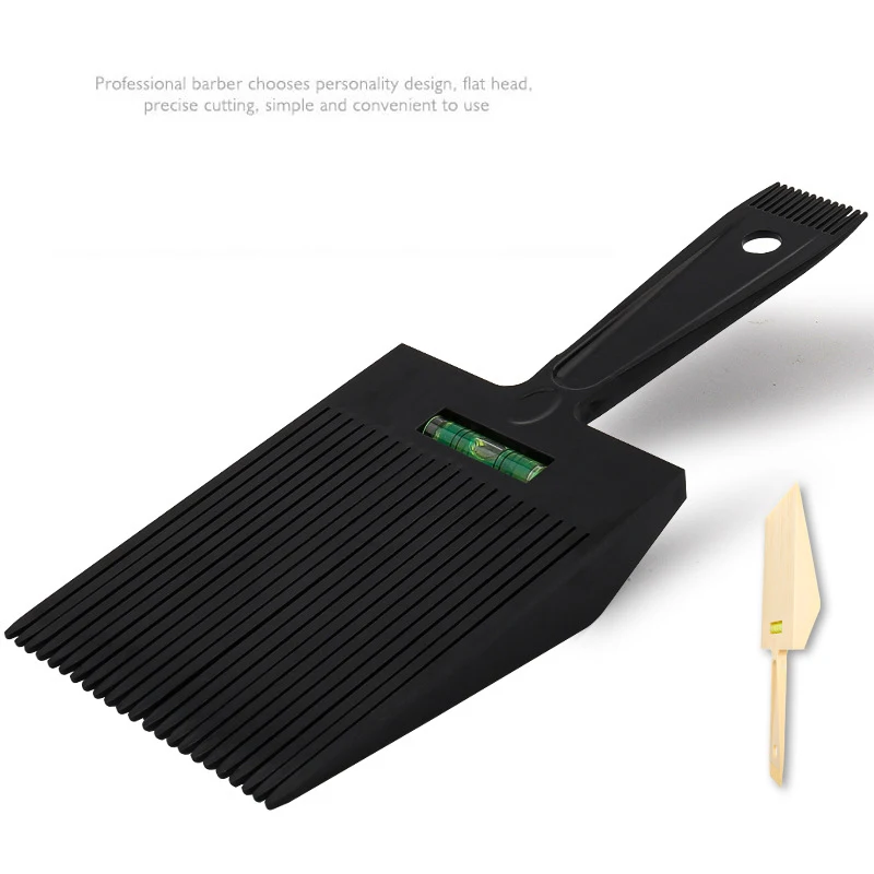 Level-Flat-Topper-Straight-Hair-Cut-Barbers-Combs-Brush-With-Accurate ...