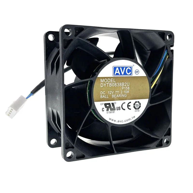 New-80mm-High-Speed-CFM-AirFlow-DC-12V-Dual-Ball-Bearing-PWM-Cooling ...