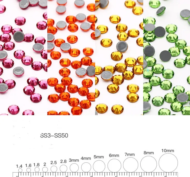 Top-quality-hotfix-rhinestones-ss3-ss30-flat-back-hot-fix-crystal-with ...