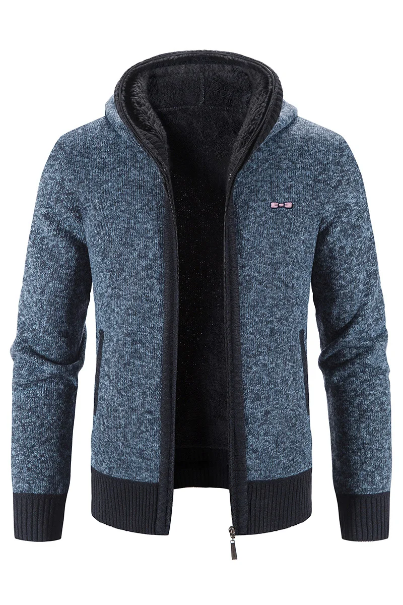 Gilet-cardigan,Pull décontracté avec fermeture éclair pour Homme, tricot, grande taille, automne ...
