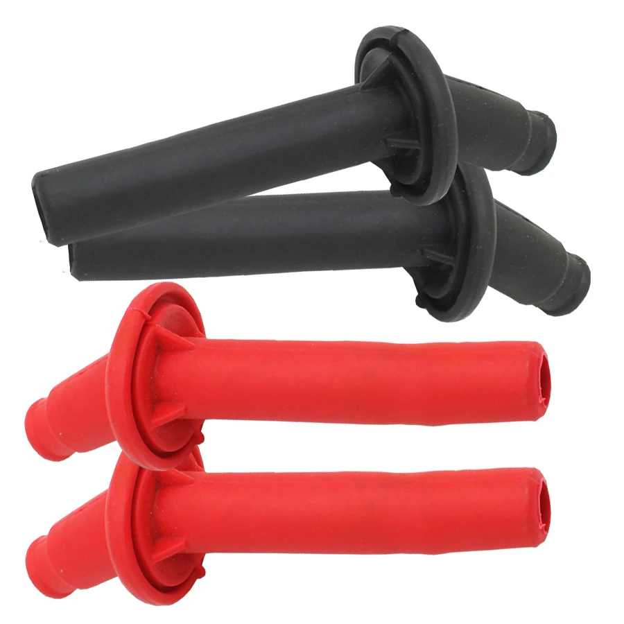 2 Pairs Red/Black Motorcycle Spark Plug Cap Parts For Honda Hornet 250 ...