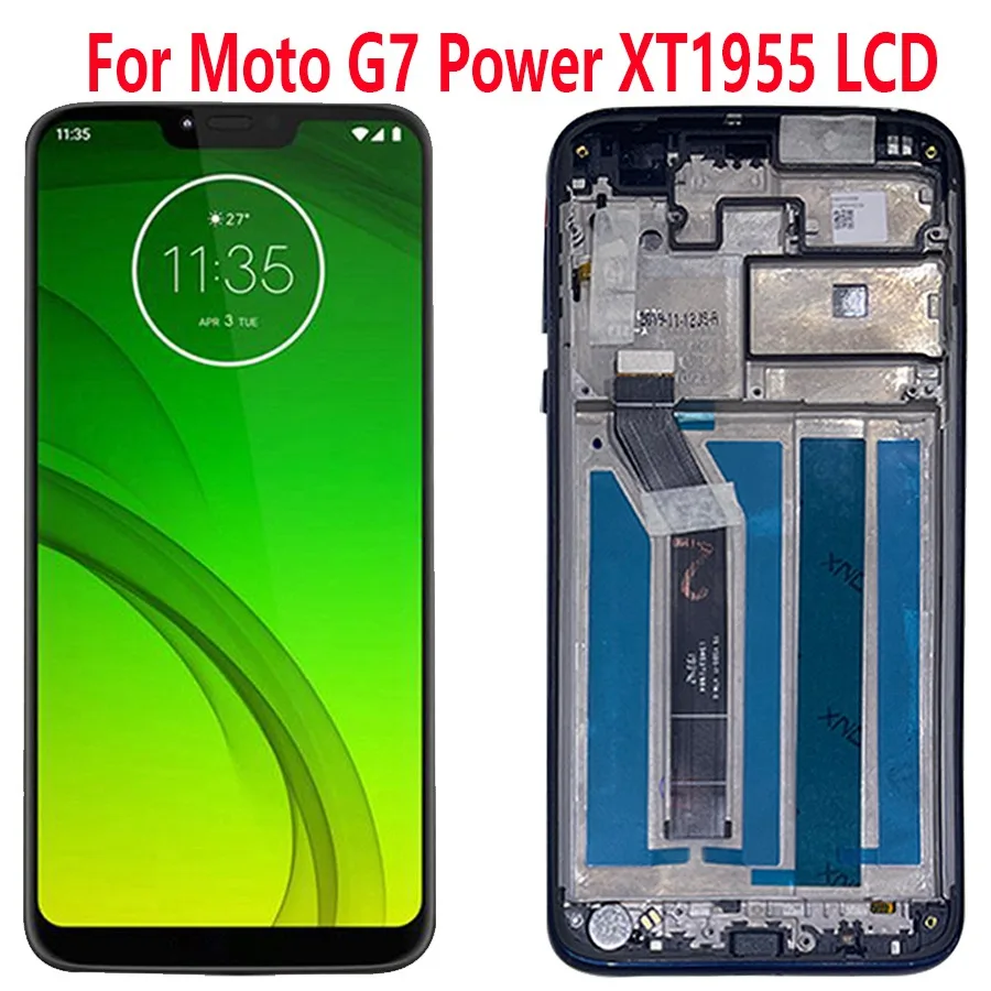 6.2" Tested Lcd For Motorola Moto G7 Power LCD Display XT1955 XT1955-4 ...