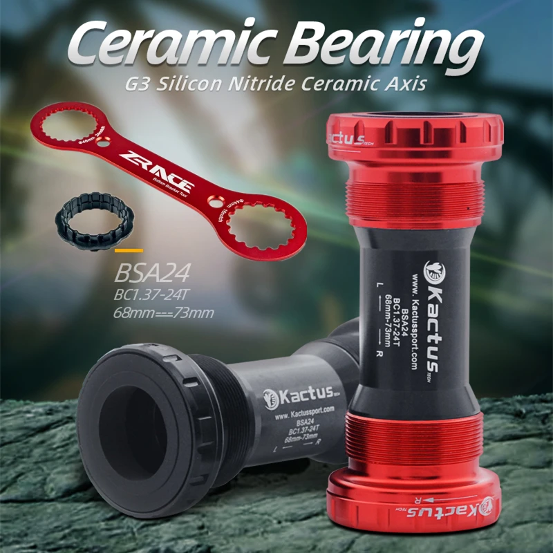 Kactus Bsa24 Bicycle Bottom Bracket Ceramic Bearing For Shimano Sram Gxp Road Mtb Cranksets ...