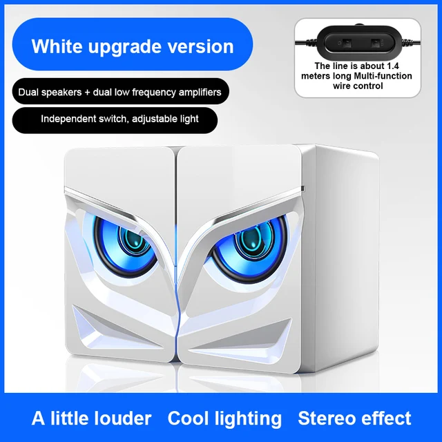 USB Wired Computer Speakers Deep Bass Sound Box Speaker For PC Laptop ...