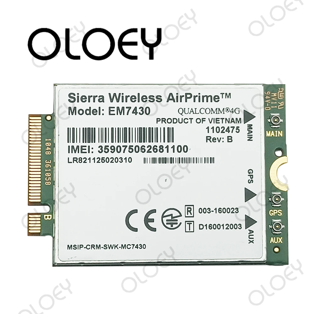 4G LTE Module EM7430 Sierra Wireless Airprime Network Card M2 4G Module ...