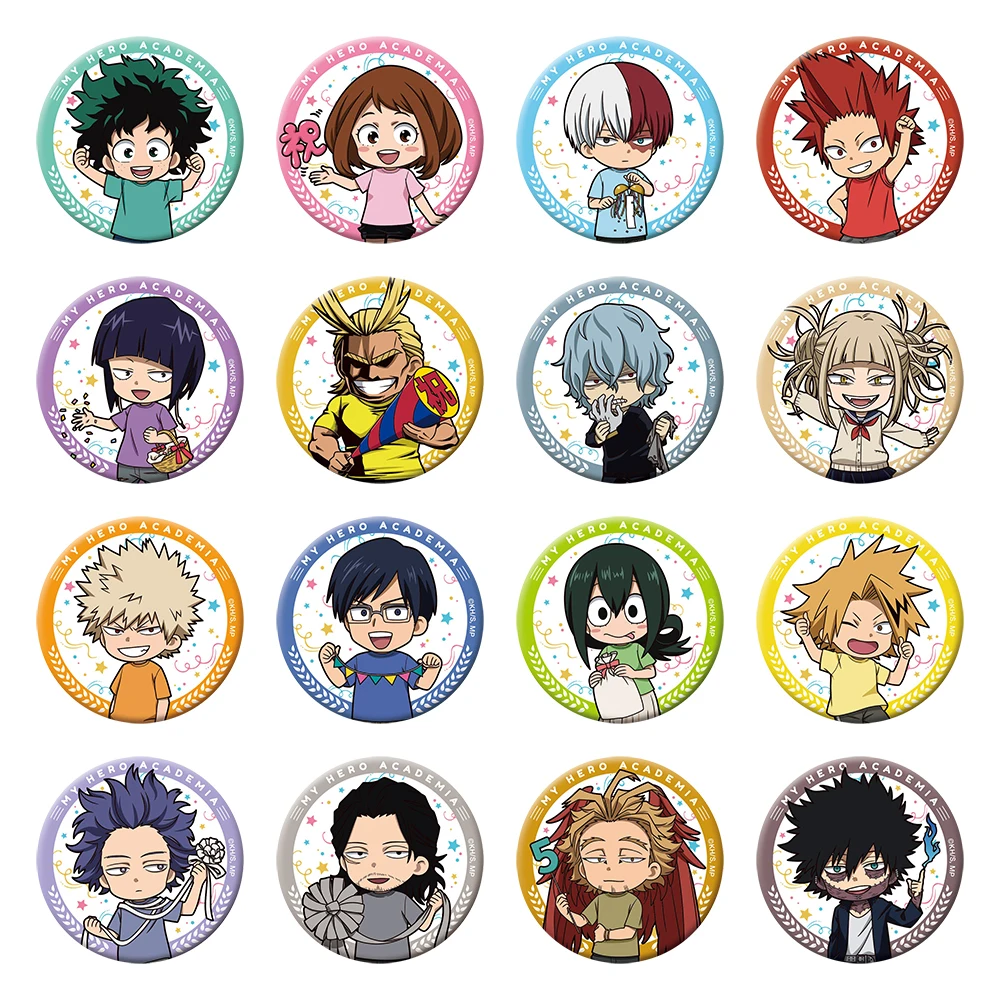 My Hero Academia Anime Boku No Badge MHA Dabi Himiko Toga Jirou Shinso ...
