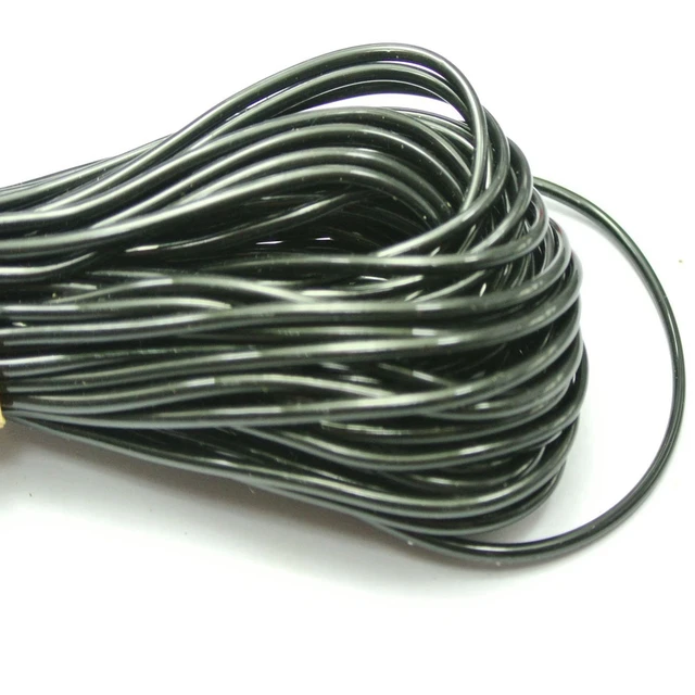 10 Meter Transparent 2mm Hollow Rubber Tubing Jewelry Cord Cover Memory ...