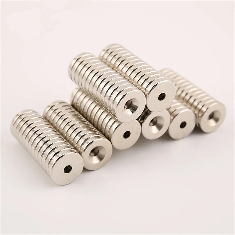 Neodymium Magnets 5pcs Dia 8x3mm Hole 3mm Strong Round Rare Earth ...