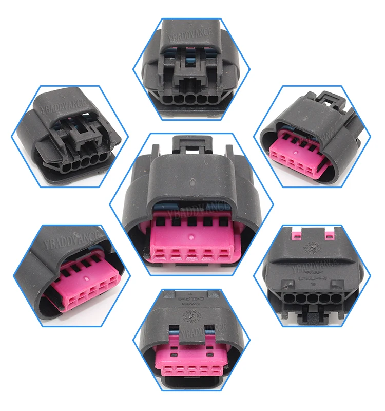 Delphi-15305554-Waterproof-5-Pin-Female-Mass-Air-Flow-MAF-Sensor ...