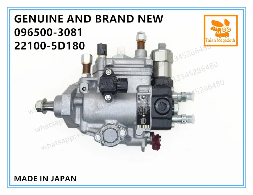 GENUINE AND BRAND NEW DIESEL FUEL PUMP ASSY 096500-3081, 22100-5D180