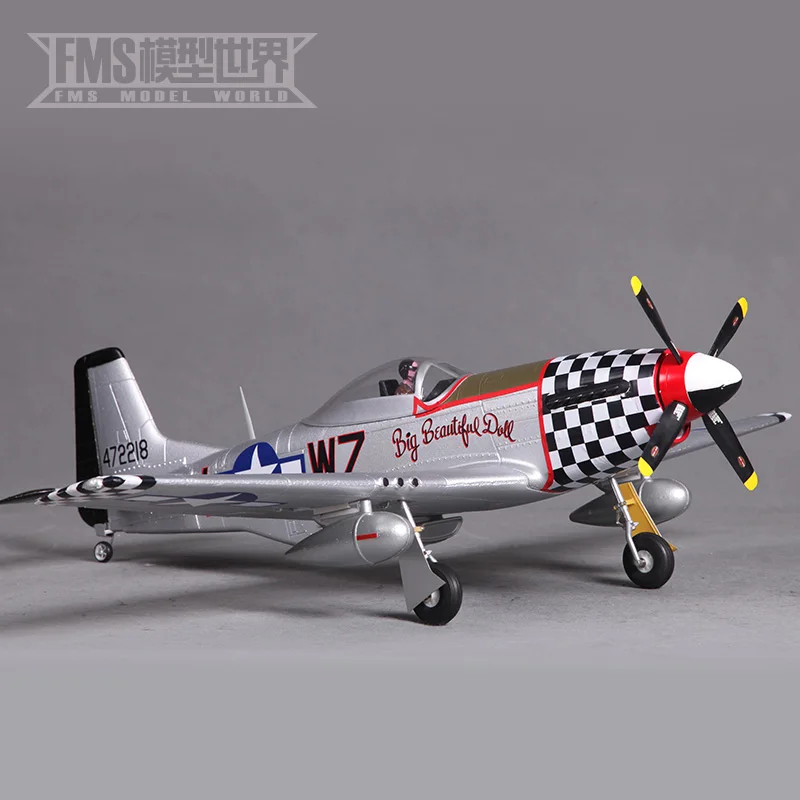 FMS-P51-P-15D-RC-Airplane-800mm-Mustang-V2-PNP-Mini-BBD-4CH-2S-EPO ...