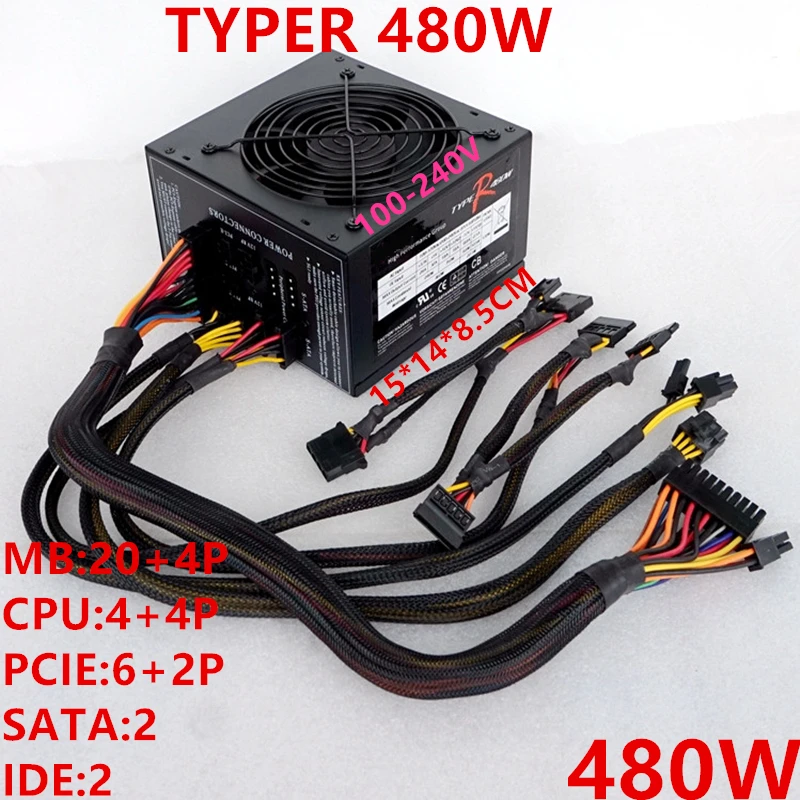 Original PSU For Hiper Full Module Silent 480W Switching Power Supply ...