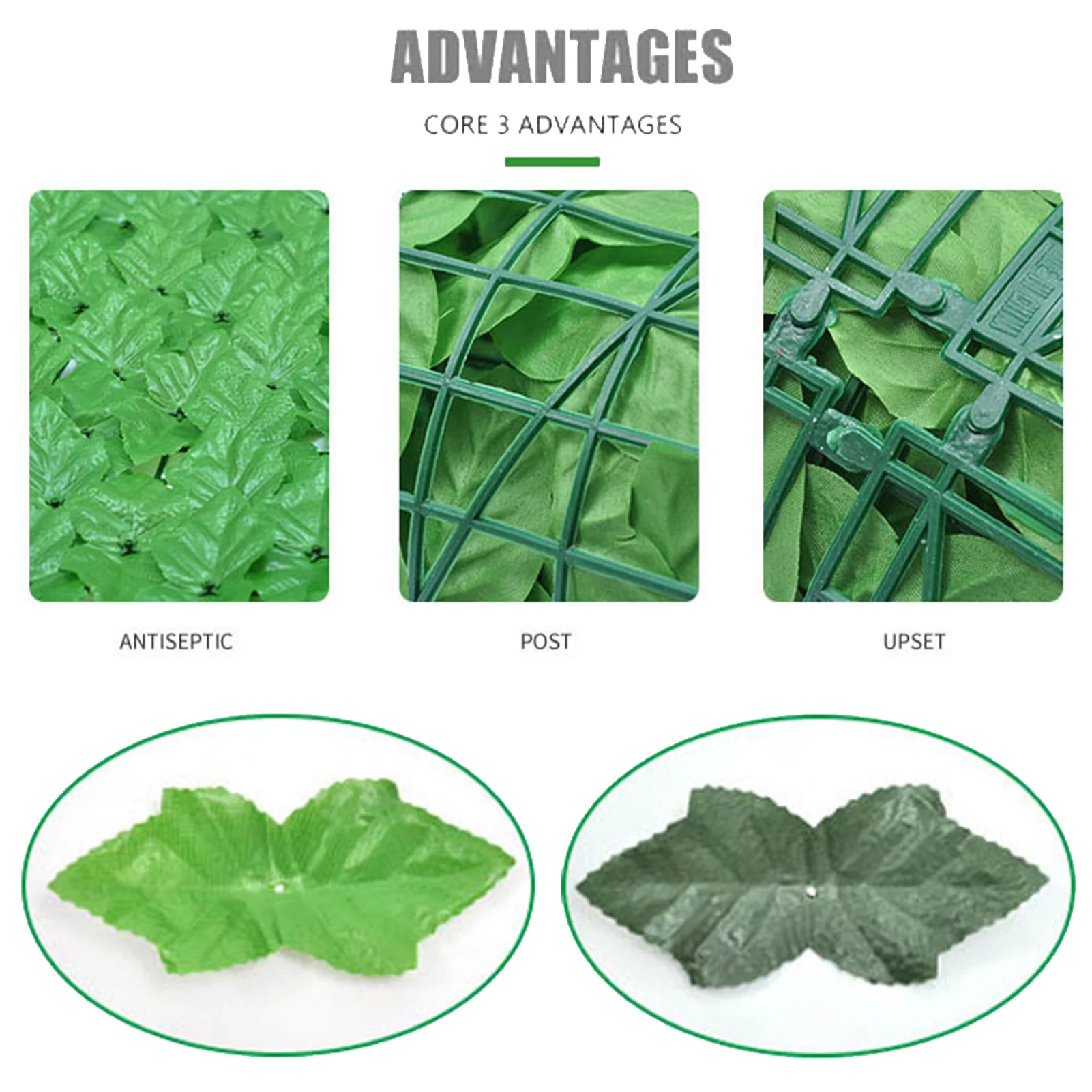 Treillis,Clôture de jardin à feuilles artificielles 1.3M,rouleau de ...