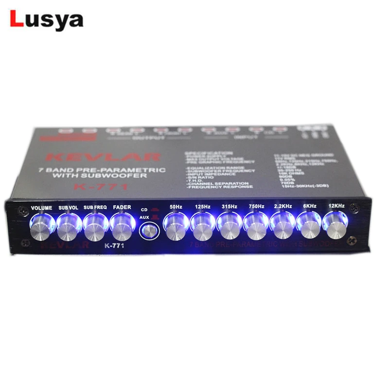 Graphic equalizer car