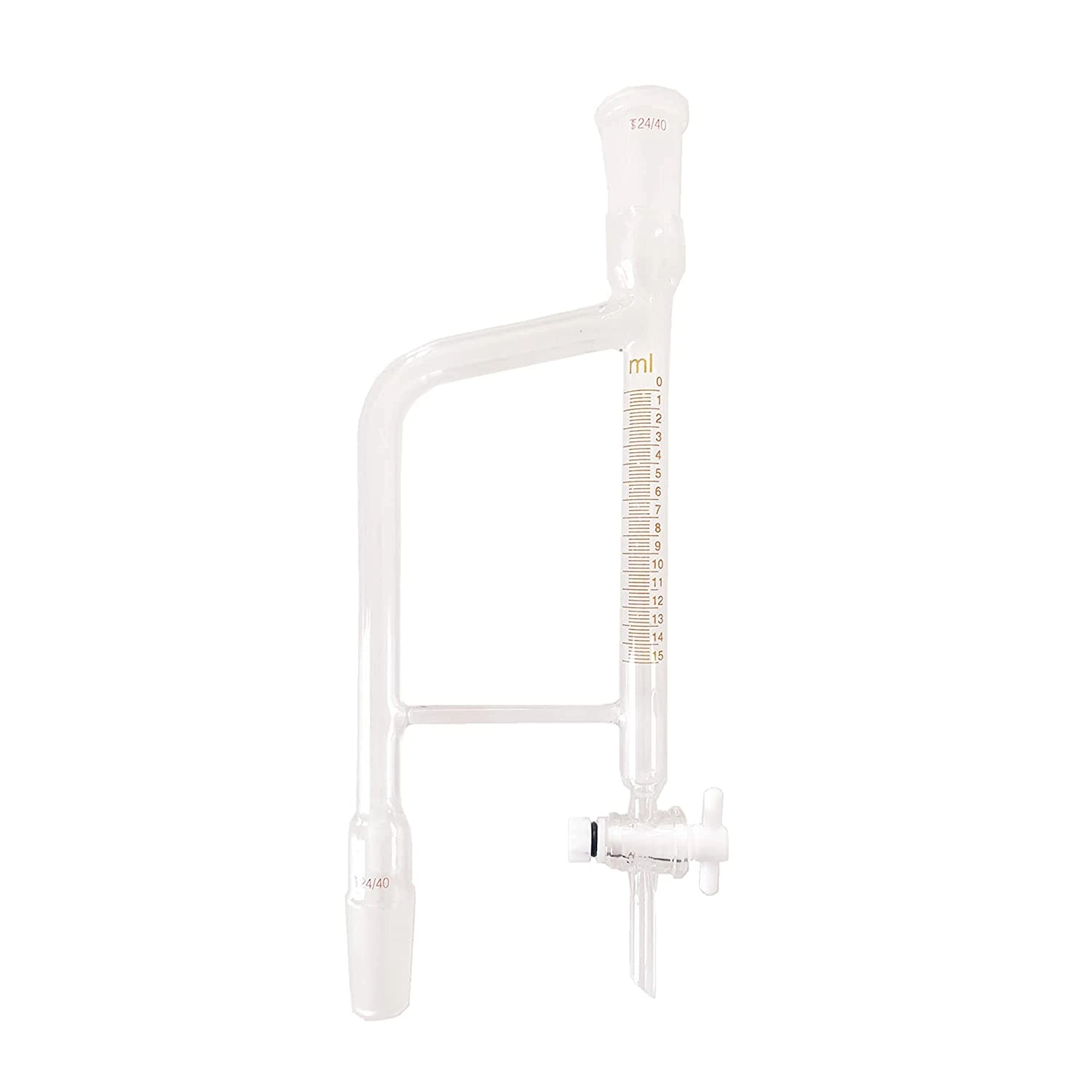 15ml,24/40,Glass Distillation Receiver,Lab Dean Stark Adapter,W/PTFE ...