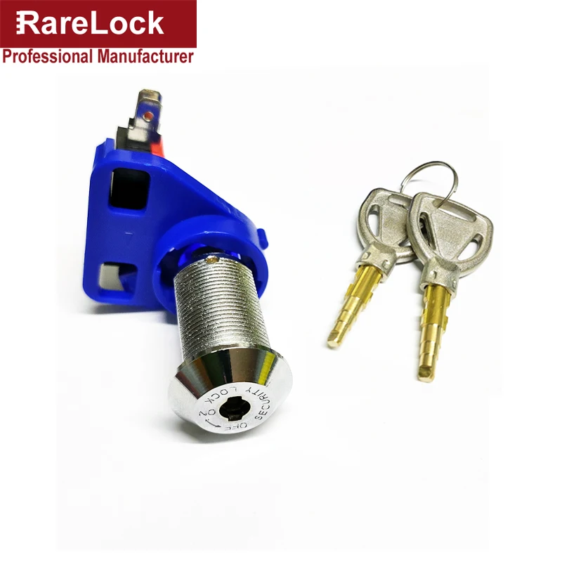 Start Key Switch Lock for Game Machine Equipment Brass Key Alike DIY ...