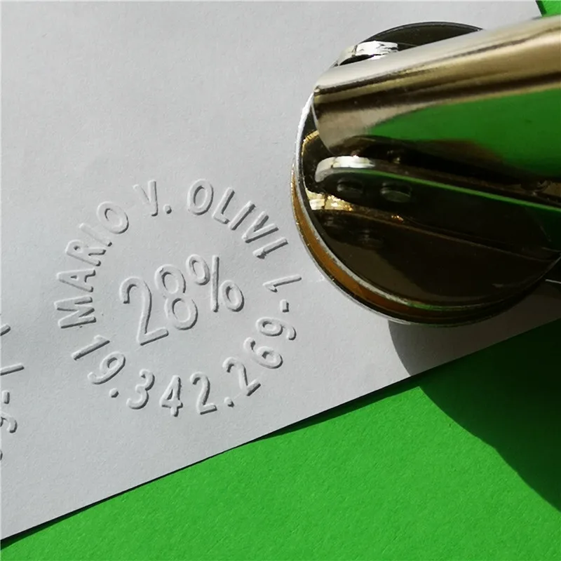 Design Your Own Embosser Stamp / Custom Embosser Seal for Personalized ...