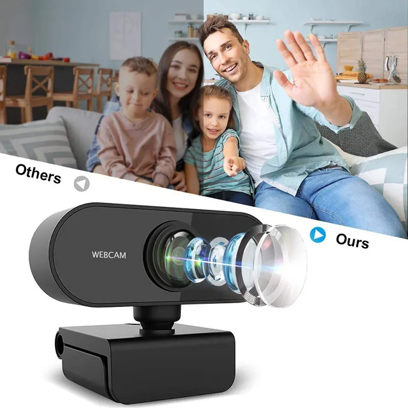 מצלמת אינטרנט - 1080P Webcam עם מיקרופון מובנה. - מאג אחד