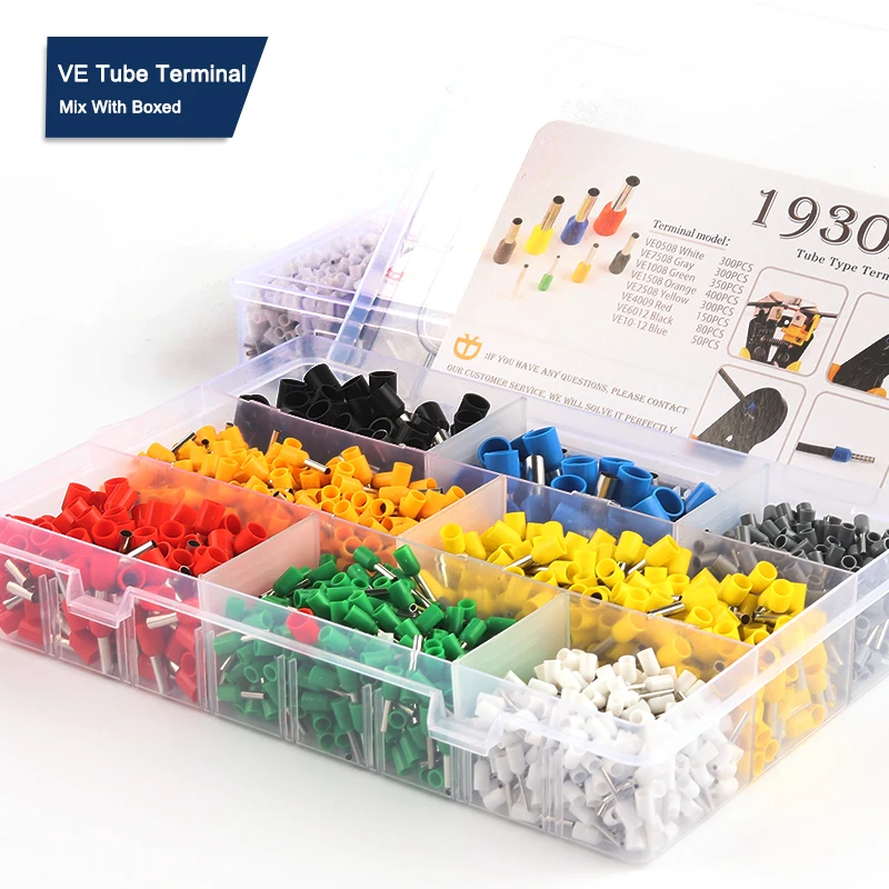 Boxed-Cable-VE-Crimp-Terminal-Wire-Connector-Electrical-Tube-Terminals ...