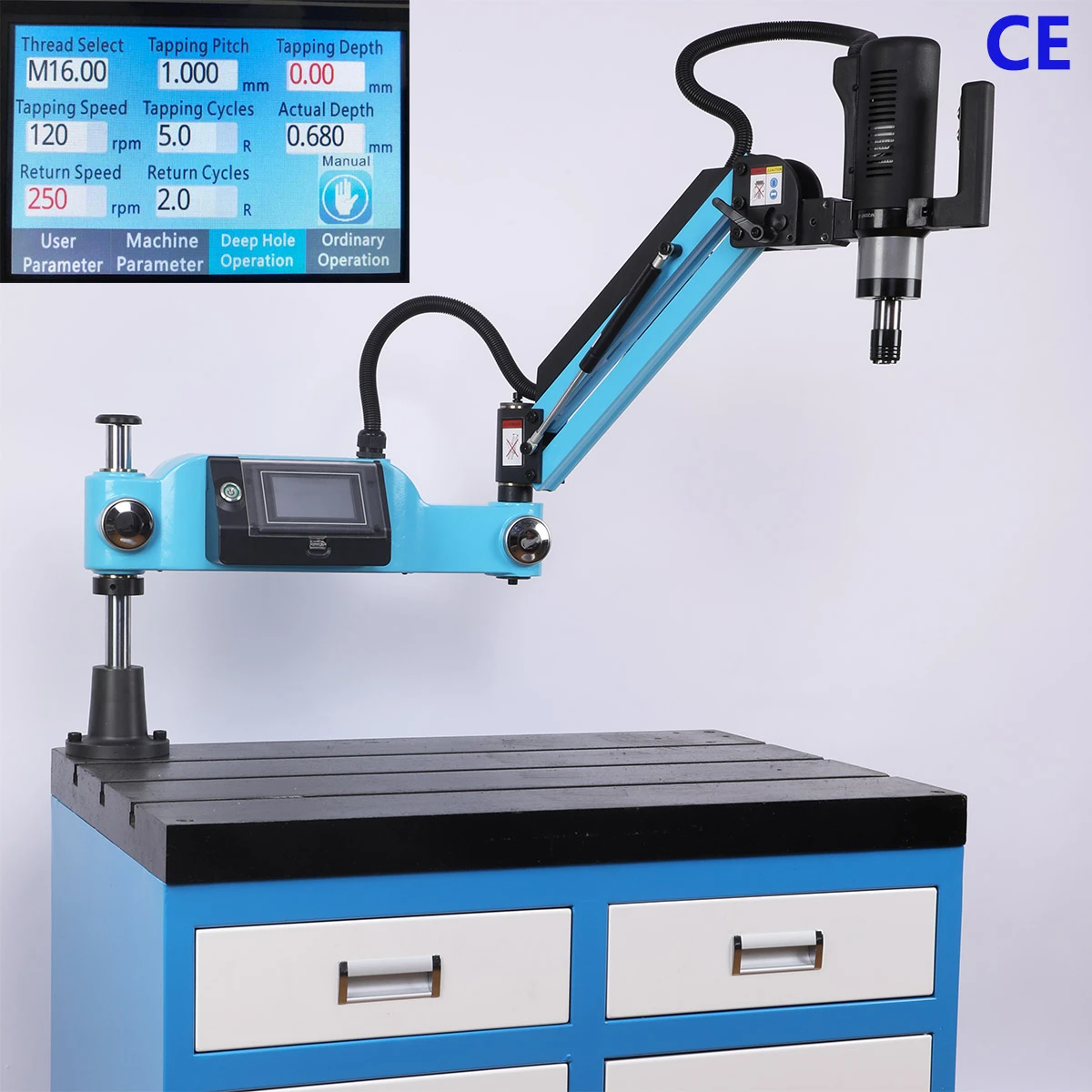 Ce 220v Cnc M3-m16 Universal Type Electric Tapping Machine Electric Tapper Tapping Tool Power ...