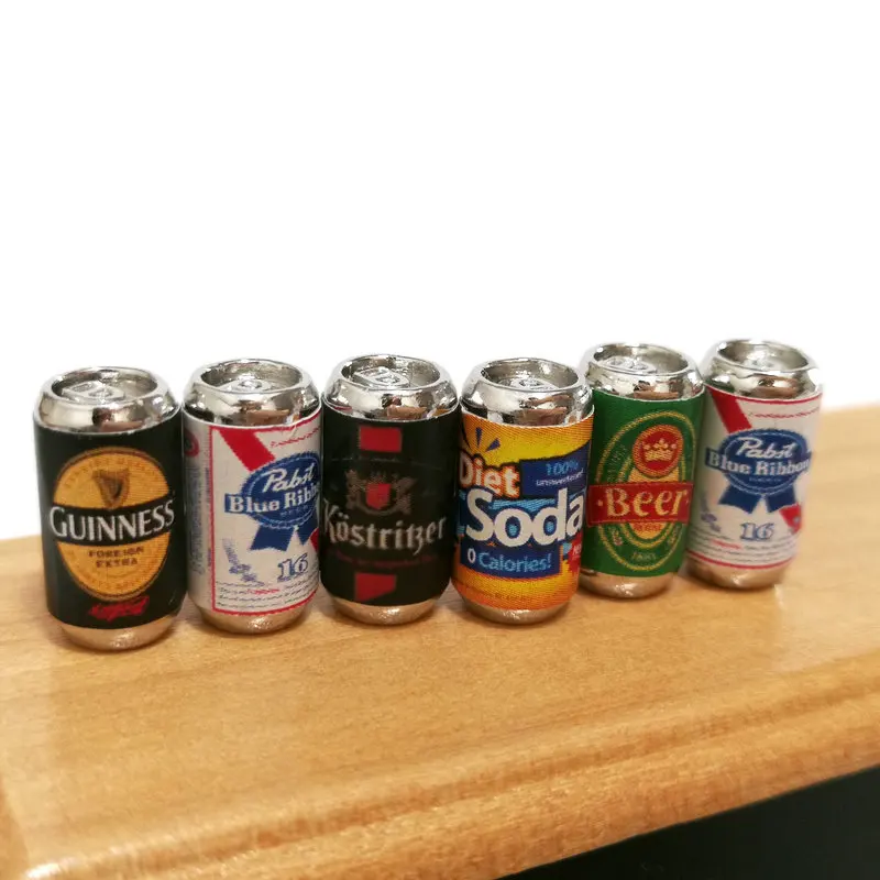 6PCS-SET-Cute-Mini-Doll-s-Beer-Cans-for-Miniature-Dollhouse-Kitchen ...