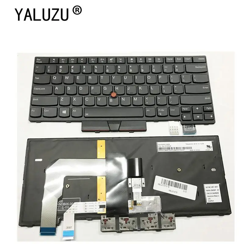 YALUZU-New-US-English-keyboard-for-Lenovo-for-Thinkpad-T470-T480 ...