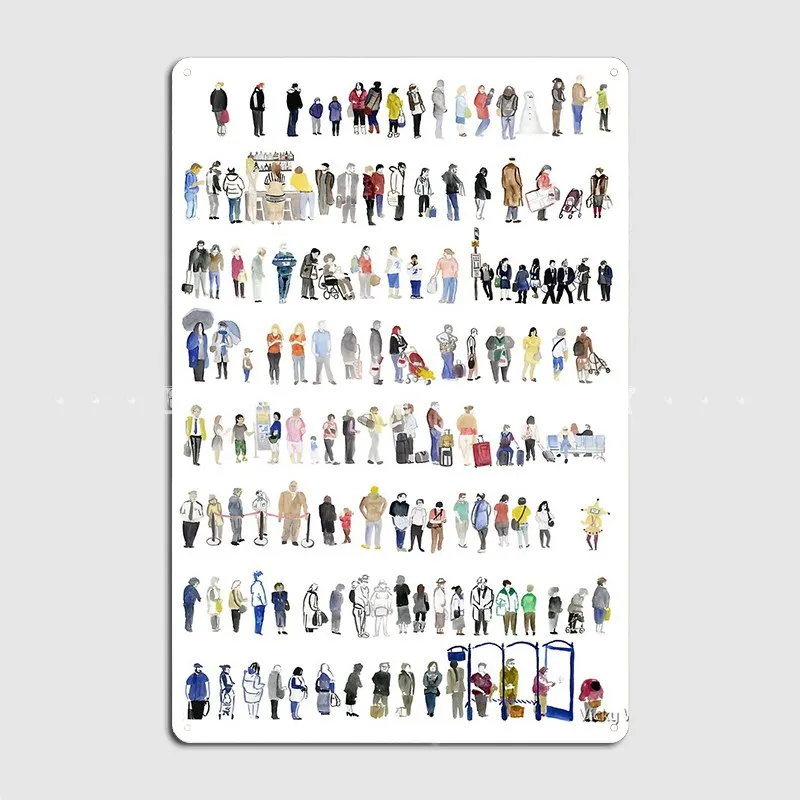 Major-Queuing-Poster-Metal-Plaque-Cinema-Garage-Club-Bar-Funny-Plaques ...