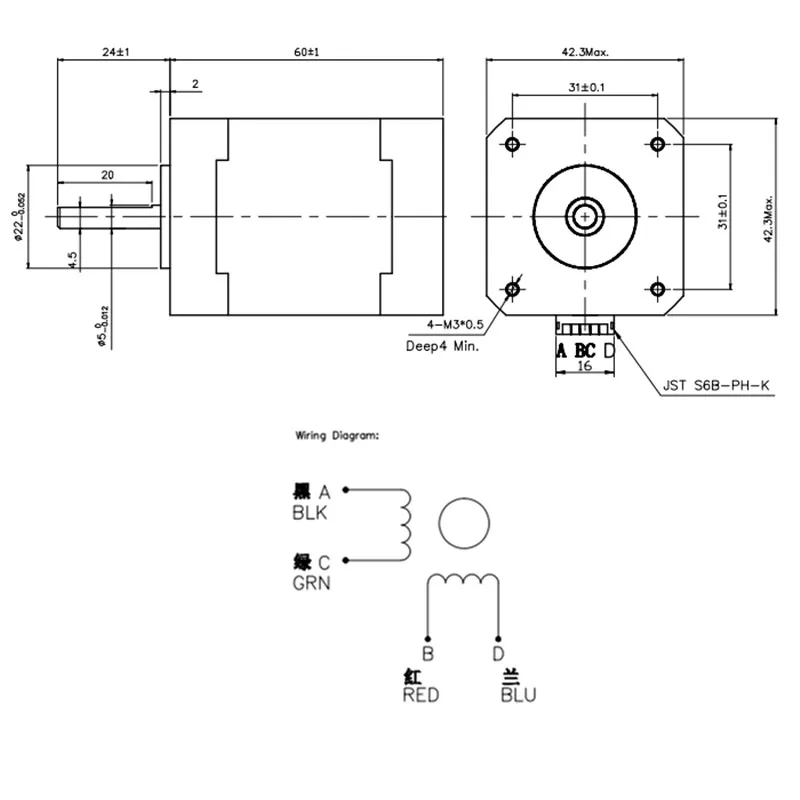 PORTABLE Creality-stepper-motor-pinout
