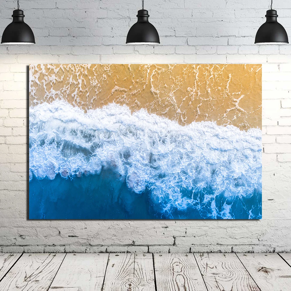 Beach-Landscape-Poster-Canvas-Painting-For-Home-Decor-Wall-Art-Pictures ...