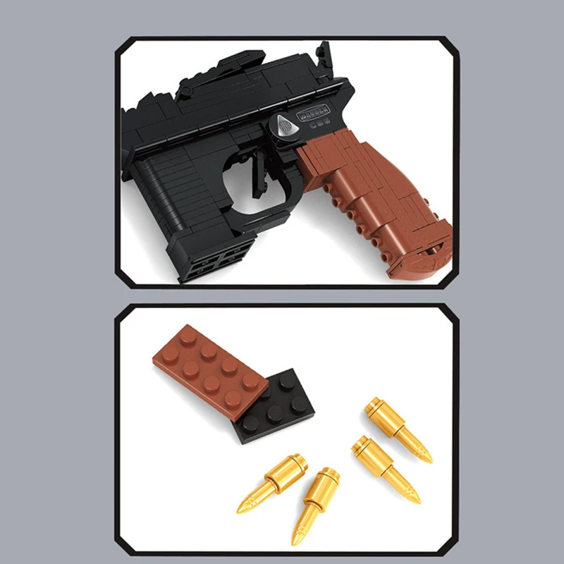145pcs Military Gun Building Blocks Gun Arms Series Pistol Guns Weapons ...