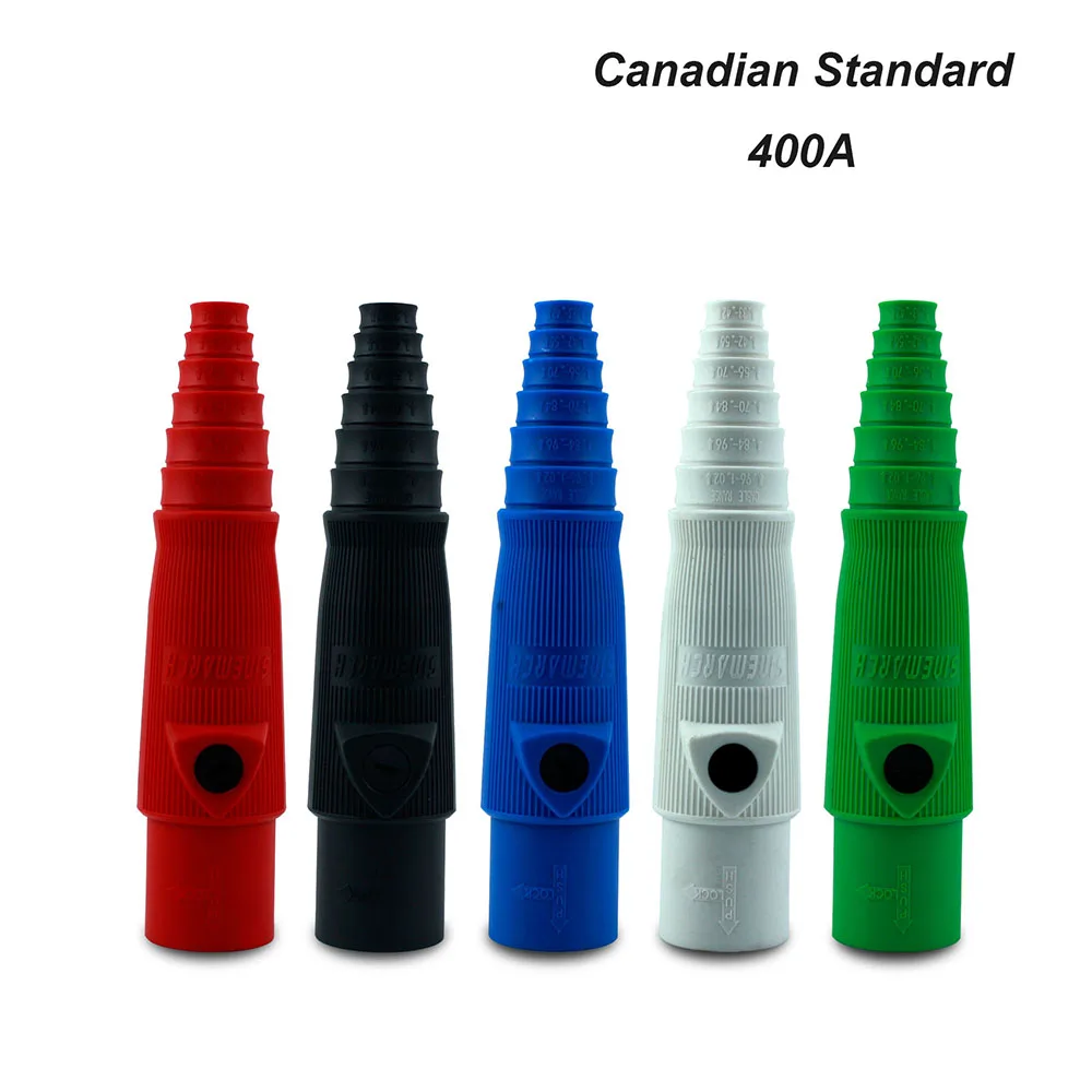 5PCS-R-LOK-400Amp-Male-Plug-Set-American-Standard-Single-Pole-Camlock ...