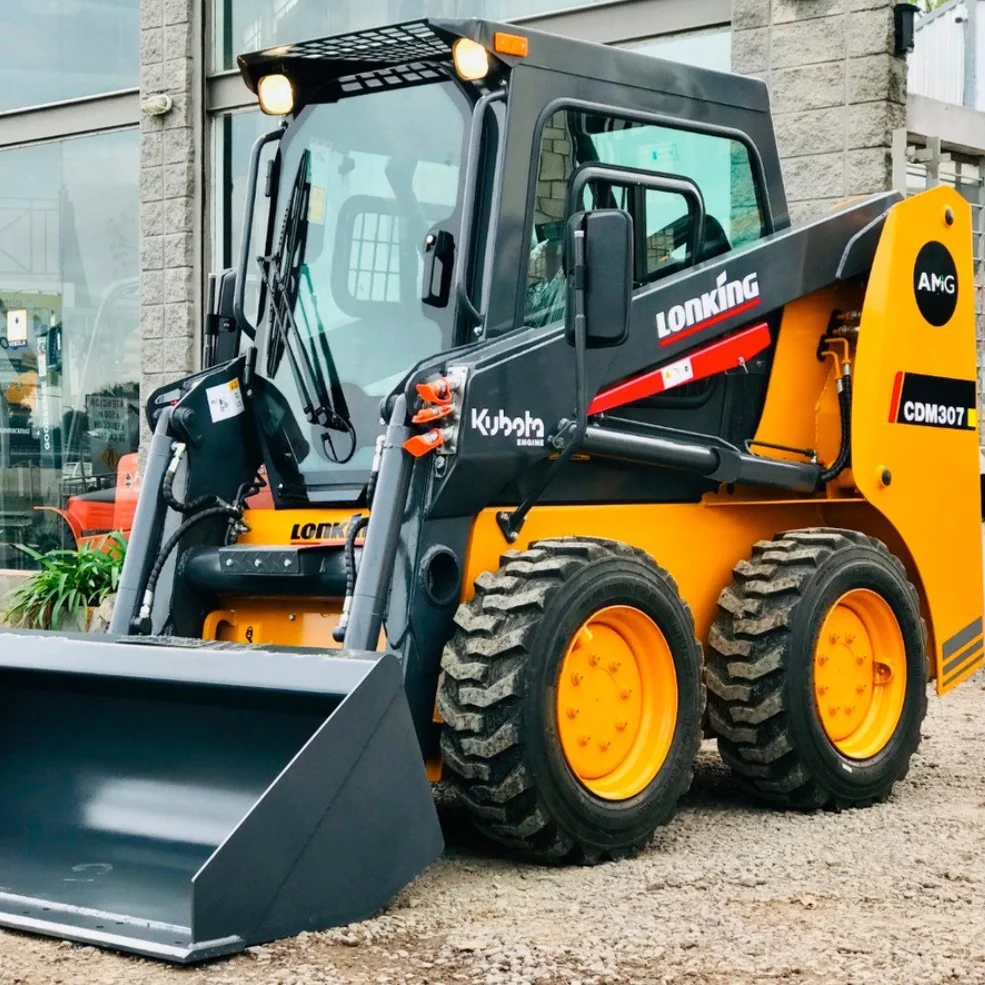 Mini Pala Cargadora Lonking CDM307 Kubota loader|Remolque| - AliExpress