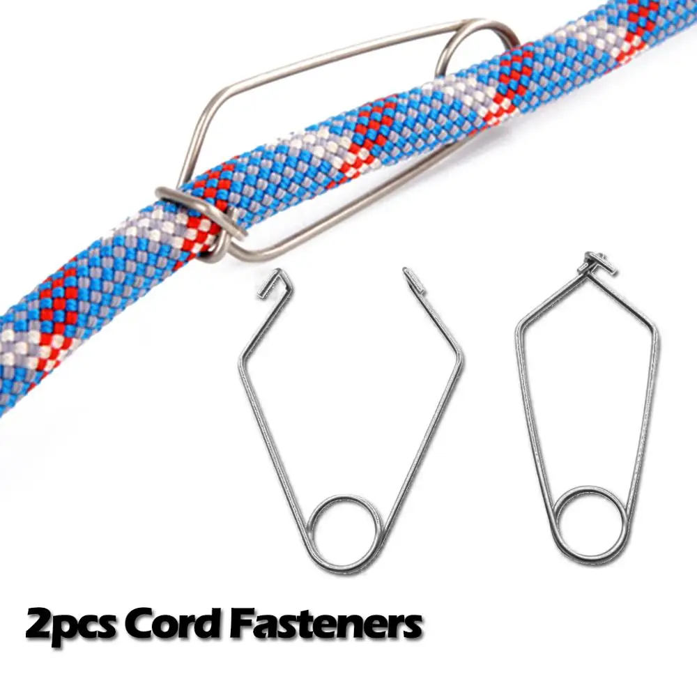 Magideal 2 Pieces Multifunction Stainless Steel Cord Fastener For ...
