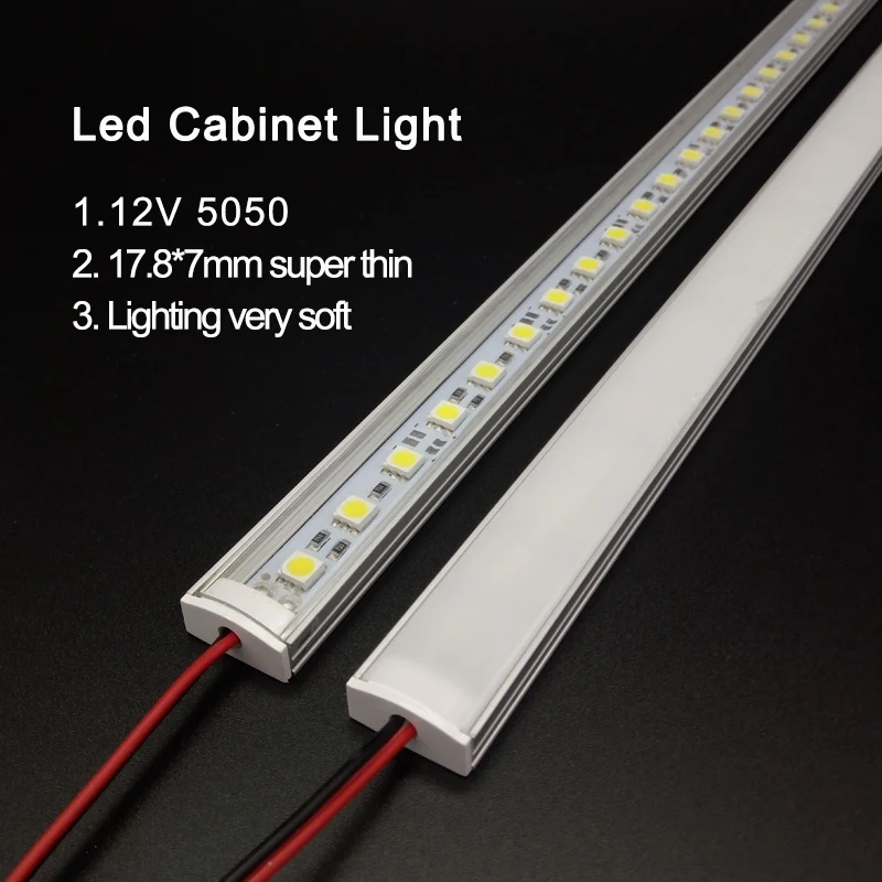 Tira de luces LED rígida para cocina, barra de luz LED rígida con ...