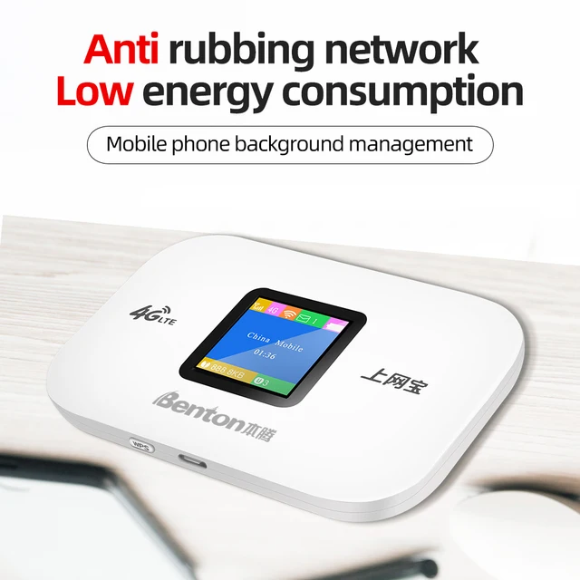 Benton Unlock 3G/4G Lte Mifi Portable Mini Hotspot Large Wireless ...