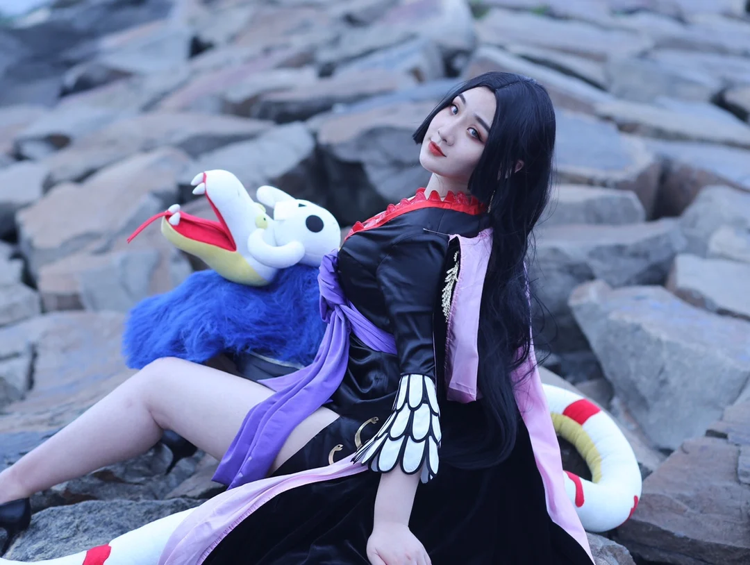 Anime Boa Hancock Cosplay With Cloak Boa Dress Custom Made - Speed Cosplay