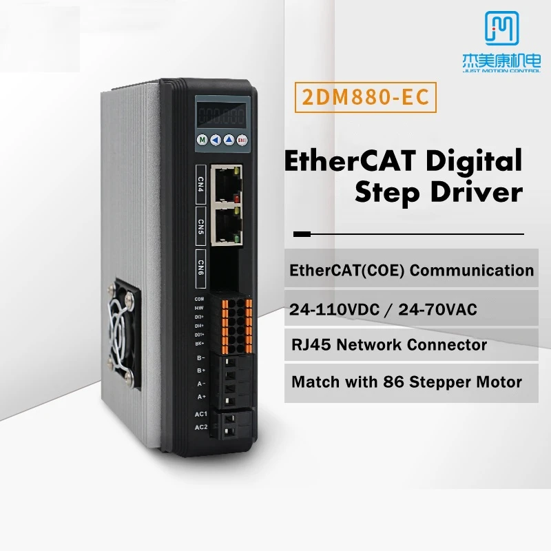 Jmc Original Hybrid Digital Ethercat Driver Match With Nema 34 2-phase Stepper Motor 2dm880-ec ...