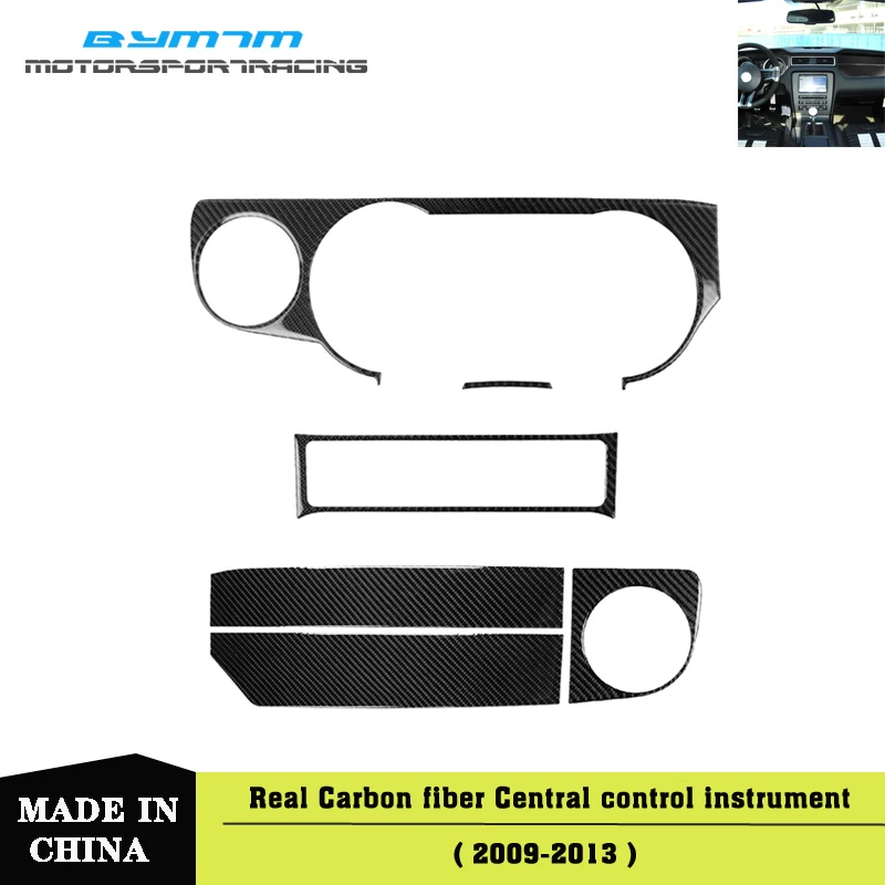 6 pieces Real Carbon Fiber Car Stickers Dashboard Instrument Panel Trim ...